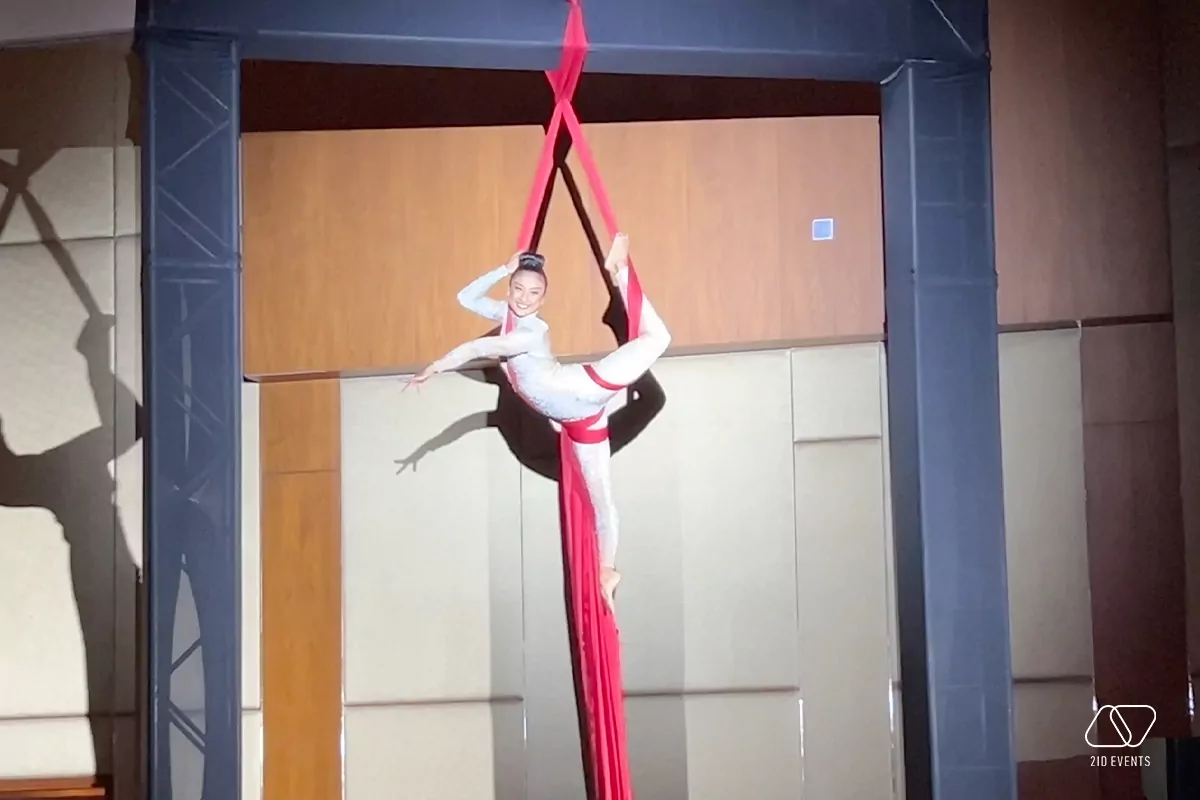 AERIAL SILK ACROBAT PERFORMANCE FOR THE CENTENNIAL EVENT - 2ID EVENTS